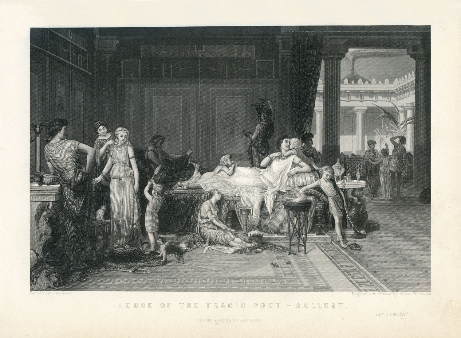 Museum of Antiquity Engraving: "House of Sallust" (1880) — Giclee Fine ...